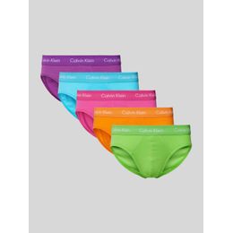 Calvin Klein Underwear Slip mit Label-Detail im 5er-Pack