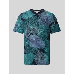 s.Oliver RED LABEL T-Shirt mit Allover-Print Modell 'Big Coral'