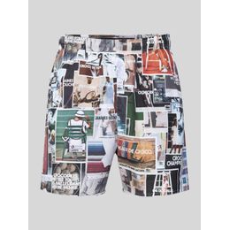 Lacoste Shorts mit Allover-Motiv-Print