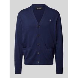 Polo Ralph Lauren Strickjacke mit Label-Stitching und Eingrifftaschen