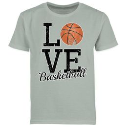 Shirtracer T-Shirt Love Basketball (1-tlg) Kinder Sport Kleidung