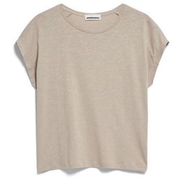 armedangels - Women's Oneliaa - T-Shirt Gr XS grau/beige