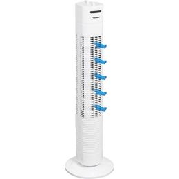 Bestron Turmventilator mit Schwenkfunktion, Höhe: 75 cm, 50 W, Weiß, weiß