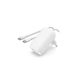 Belkin BOOST CHARGE 67W Ladegerät mit 3x USB-C, inkl. Kabel USB-Ladegerät, weiß