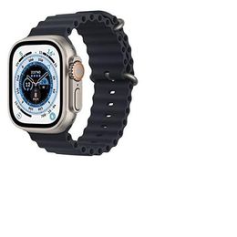 Apple Watch (Ultra) 2022 GPS 49 mm - Titan Schwarz - Ocean Armband Schwarz