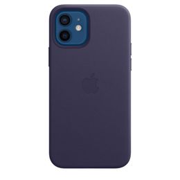 Apple-Leder Case iPhone 12 / iPhone 12 Pro - Magsafe - Leder Violett
