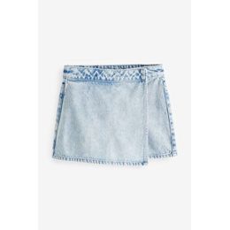 next Hosenrock Asymmetrisch geschnittener Denim-Wickel-Skort (1-tlg)