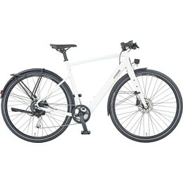 Prophete E-Bike Urbanicer 2.0, 9 Gang Shimano Alivio Schaltwerk, Kettenschaltung, Heckmotor, 360 Wh Akku, weiß