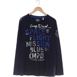 CAMP DAVID Herren Langarmshirt, marineblau