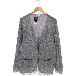 Ulla Popken Damen Strickjacke, grau