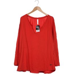 sheego Damen Langarmshirt, rot, Gr. 52