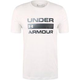 Under Armour T-Shirt "Team Issue", Logo-Print, atmungsaktiv, für Herren, weiß, XXL
