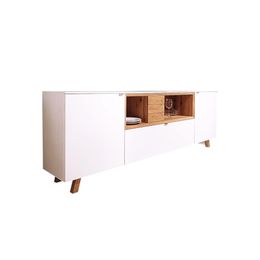 Venjakob Sideboard Andiamo Home, weiß/Eiche rustico