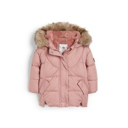 C&A Baby-Steppjacke mit Kapuze und Kunstfellkragen