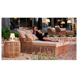 Sofanella Gartenliege TOSCANA Daybed Outdoor Liege - Beige