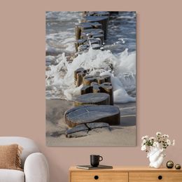 Akustikbild Wellenbrecher am Strand