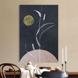 Akustikbild Goldener Mond mit Schilf