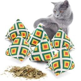 Canadian Cat Company Catnipspielzeug 6x Schmusepyramide Reggae Karo