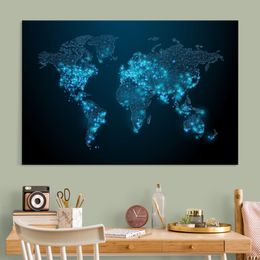 Akustikbild Connected World Weltkarte