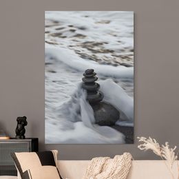 Akustikbild Steinturm und Welle