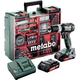 Metabo SB 18 L BL SET -Akku-Schlagbohrschrauber inkl. 2. Akku, inkl. Ladegerät, mit Zubehör, inkl. Koffer