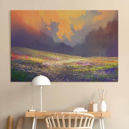 Akustikbild Gemalte Anime Landschaft