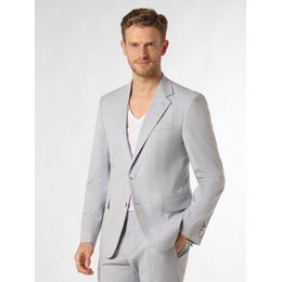 Strellson Baukasten-Sakko Herren Super Slim Fit kariert, hellgrau