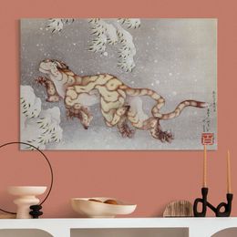 Akustikbild Katsushika Hokusai - Tiger in Schneesturm