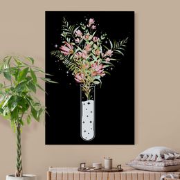 Akustikbild Blumen im Reagenzglas