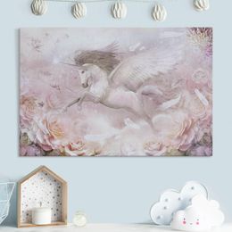 Akustikbild Pegasus Einhorn mit Rosen