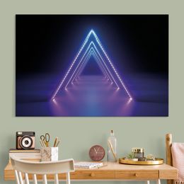 Akustikbild Neon Dreieck
