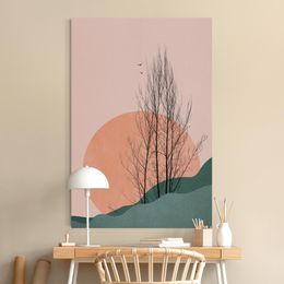 Akustikbild Sonnenuntergang mit Baum