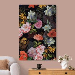 Akustikbild Dunkles Blumenbouquet II