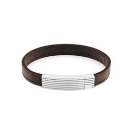 Calvin Klein Lederarmband Schmuck Edelstahl Armschmuck Lederarmband, braun