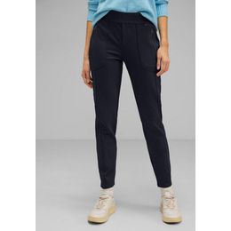 Street One Jogger Pants Middle Waist, blau