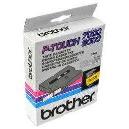 Brother P-Touch Band TX-631 schwarz auf gelb 12mm / 15m laminiert