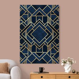 Akustikbild Art Deco Gold