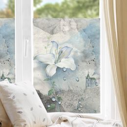 Fensterfolie Tränen einer Lilie