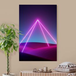 Akustikbild Neonlichtpyramide