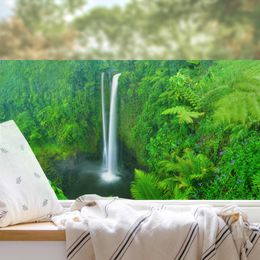 Fensterfolie Paradiesischer Wasserfall