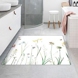 Teppich Tanzende Schmetterlinge auf Wildblumen