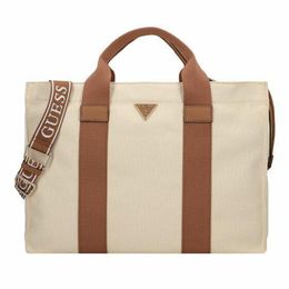 Guess Canvas Handtasche 44 cm natural-cognac