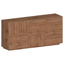 Sideboard Inosign "Pongo" Sideboards Gr. B/H/T: 180cm x 86cm x 44,2cm, 3 St., braun (oak wotan)