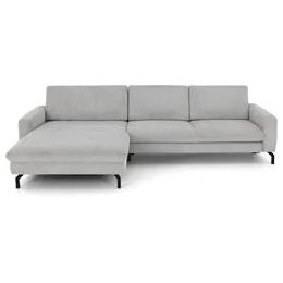 Ecksofa DIE PLANBAR "MP-IN20110 L-Form" Sofas Gr. B/H/T: 302cm x 87cm x 178cm, Cord, Ottomane links, Ausführung, grau optional mit Funktionen erhältlich, Federkern-Polsterung