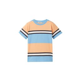 Tom Tailor Jungen T-Shirt mit Bio-Baumwolle, orange, Allover Print, Gr. 92/98