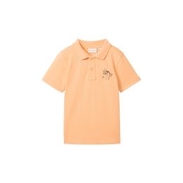 Tom Tailor Jungen Poloshirt mit Motivprint, orange, Motivprint, Gr. 104/110