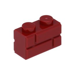 Lego® Spielbausteine 500 Mauersteine 1x2 dunkelrot