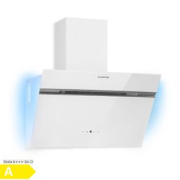 Klarstein Alina 60 Smart Dunstabzugshaube 60 cm 594 m³/h LED Ambiente-Licht Glasfront Weiß