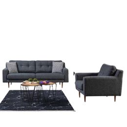 JVmoebel Wohnzimmer-Set Wohnzimmer Sitzgarnitur Luxuriöse Sofas Designer Lehnsessel 3tlg