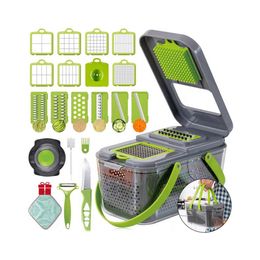 Avisto Gemüseschneider Multifunktionaler Gemüseschneider 22-teiliges Set+Handtuch+Messer